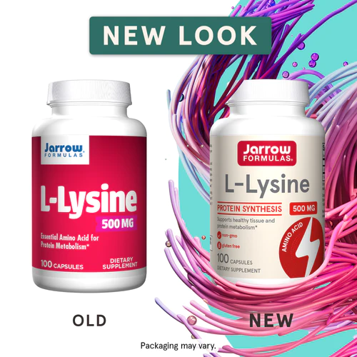 Lysine 500mg 100 capsules - necessary for growth, development ...