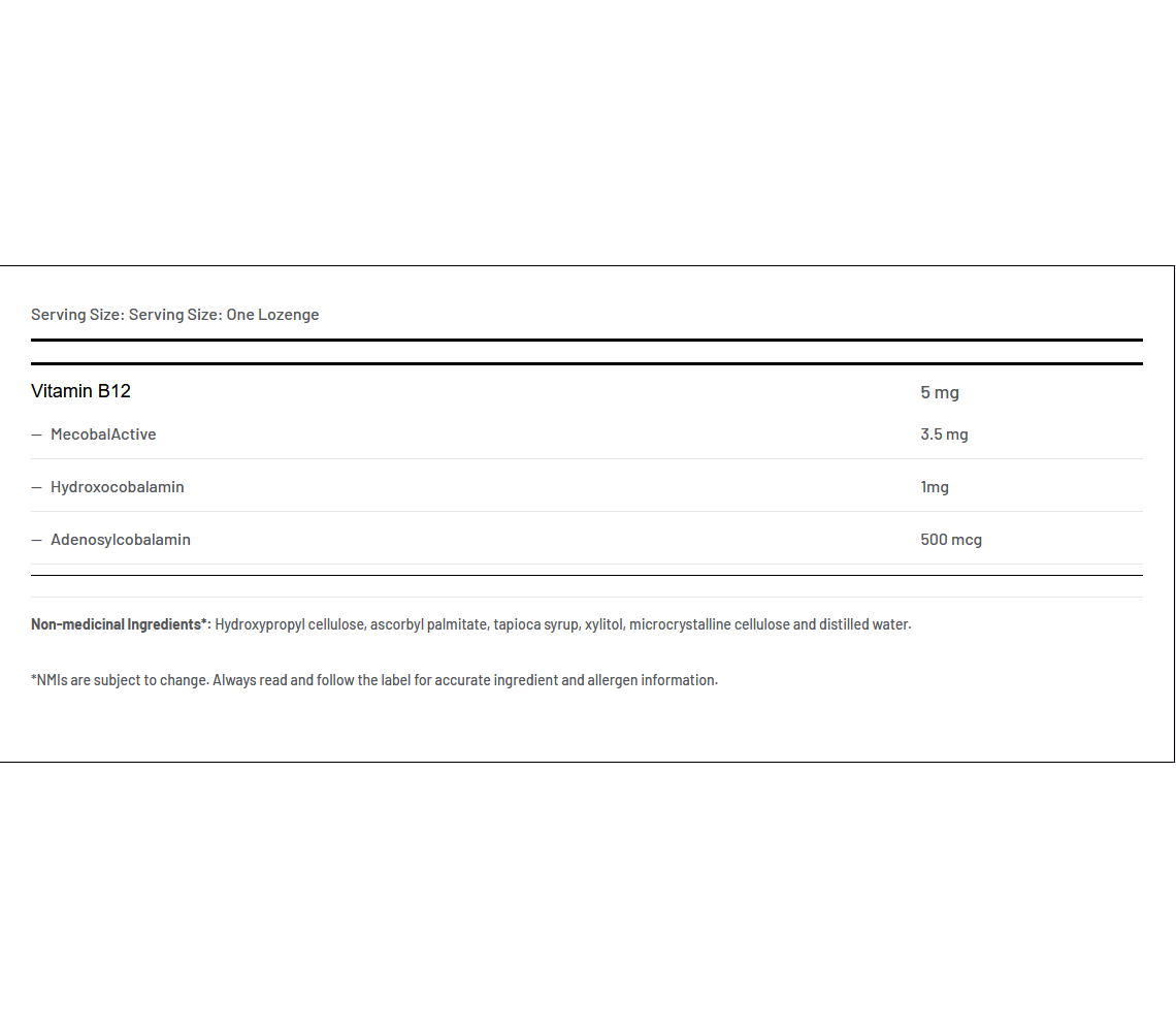 B12 - Tri B12 Synergy 60 zuigtabletten, combineert 3 verschillende ...