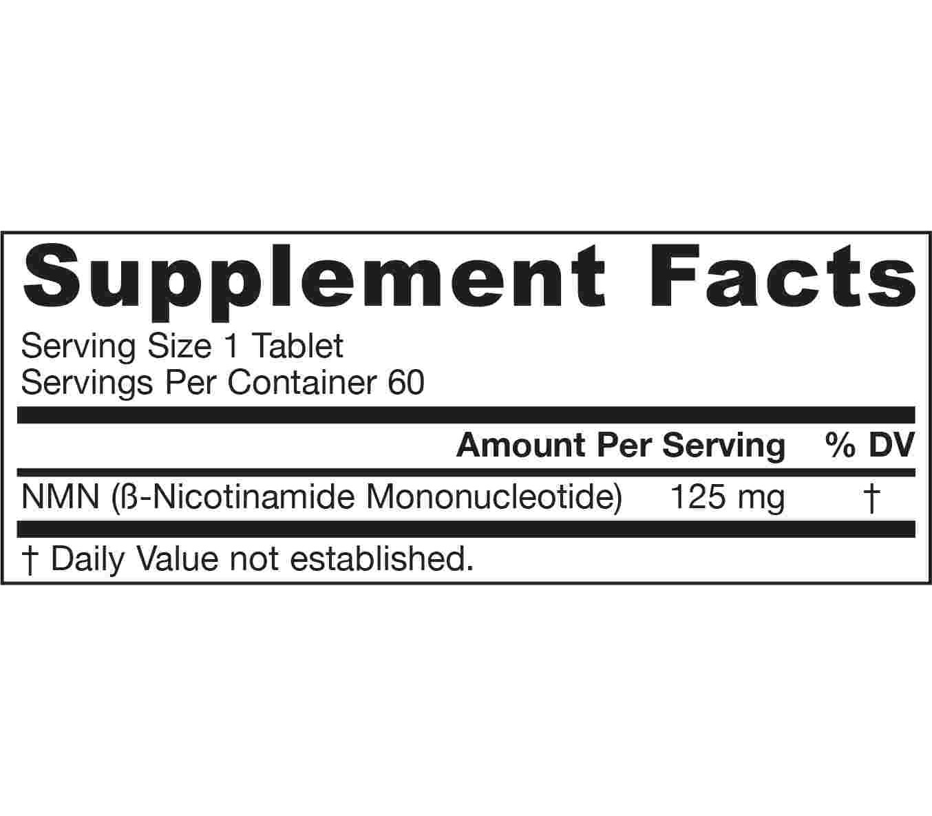 NMN 60 tabletten - nicotinamide mononucleotide, een metaboliet van NAD+ ...
