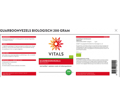 Guarboonvezels 200g with Sunfiber®, a soluble fiber from biologically ...