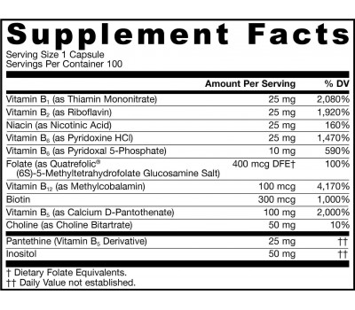 B-Right 100 capsules - best balanced B-vitamin complex with 5MTHF ...