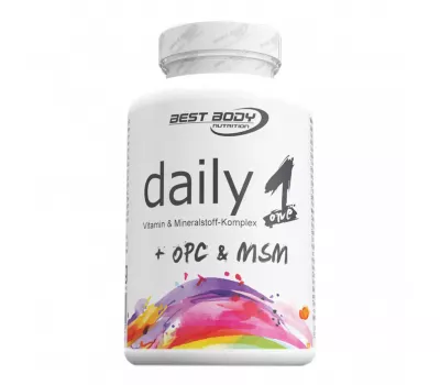 Daily One 100 capsules - multivitamin with OPC and MSM | Best Body