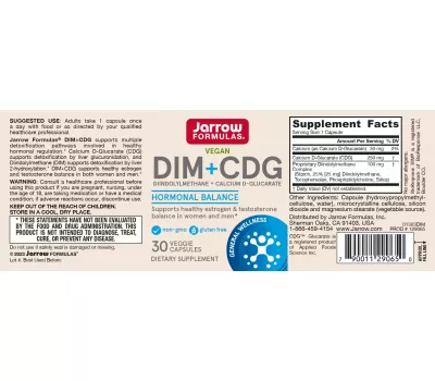 DIM + CDG 30 capsules - diindolylmethaan + calcium D-glucaraat voor een ...