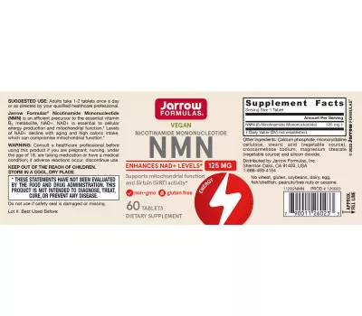 NMN 60 tabletten - nicotinamide mononucleotide, een metaboliet van NAD+ ...