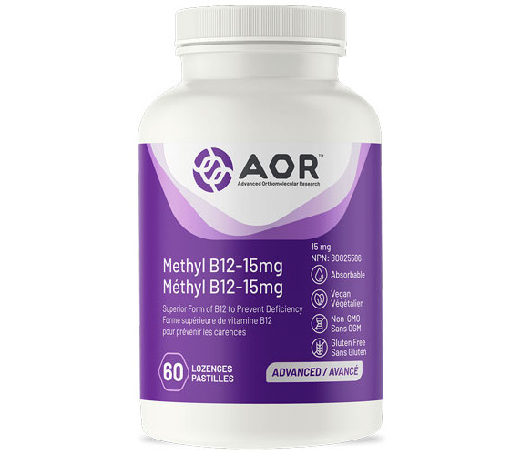B12 - Methylcobalamin Ultra 15mg 60 lozenges | AOR