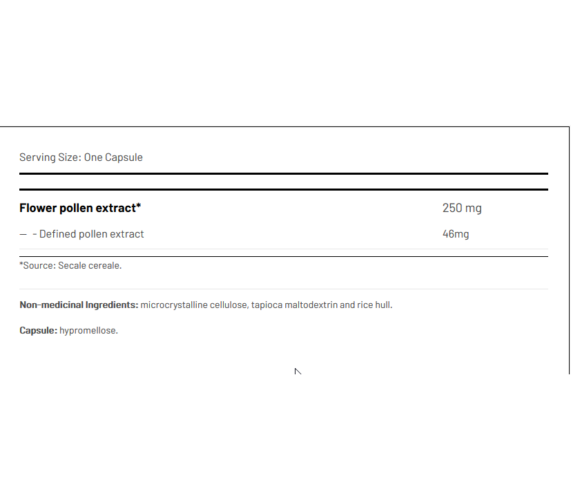 Prostate Support - 90 capsules - Prostaphil defined pollen extract for ...